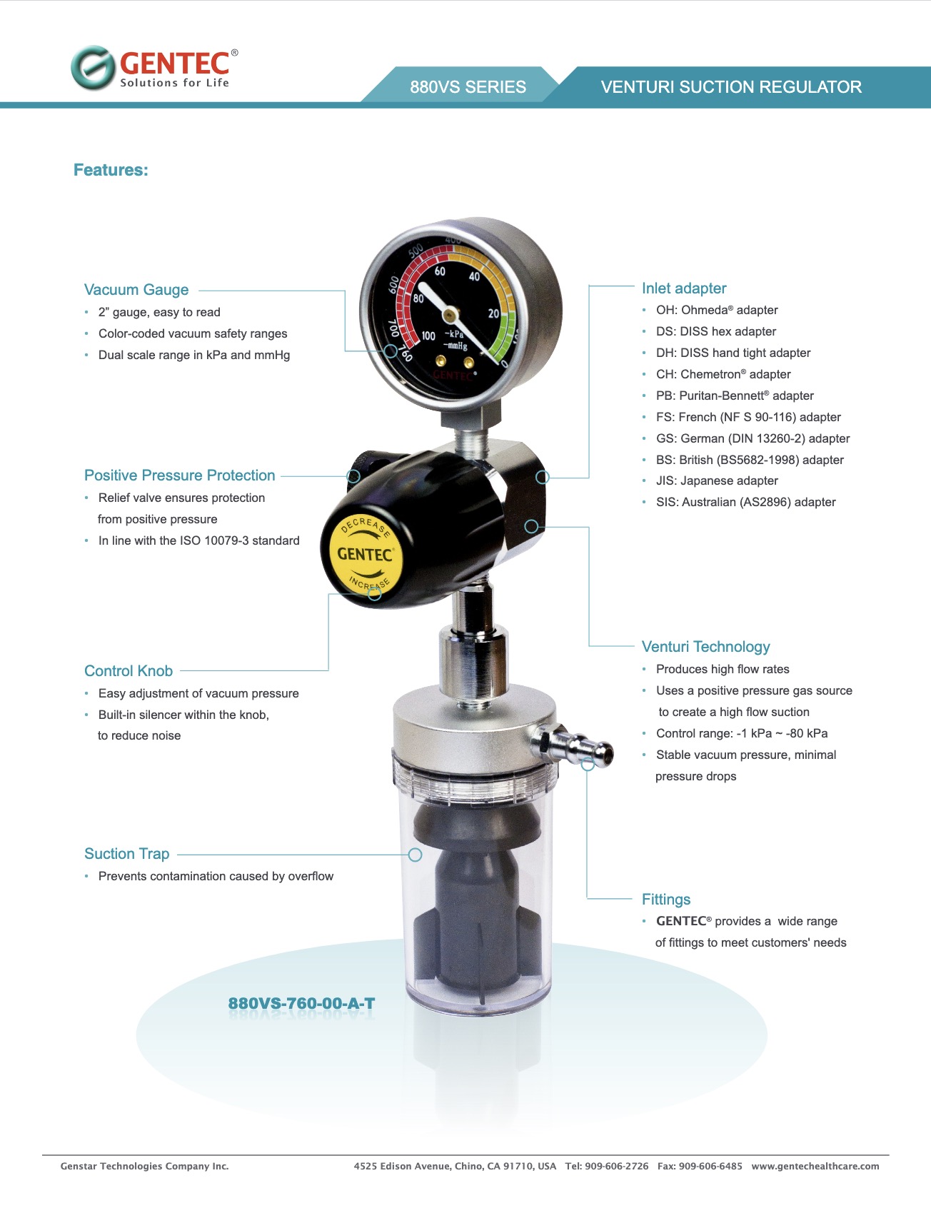 Venturi Suction Regulators | Genstartech